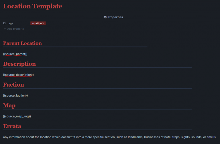 Obsidian for TTRPG – Forms and Templates – Scopique’s