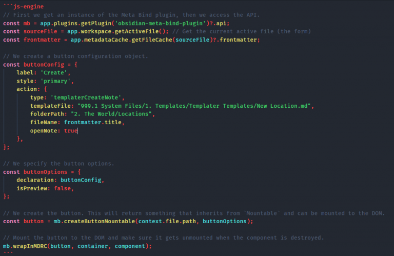 Obsidian for TTRPG – Forms and Templates – Scopique’s